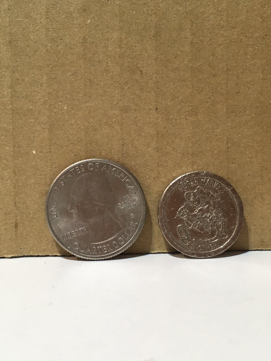 Vintage Super Mario Brothers Arcade Token Collectible Coin Nintendo 1 ...