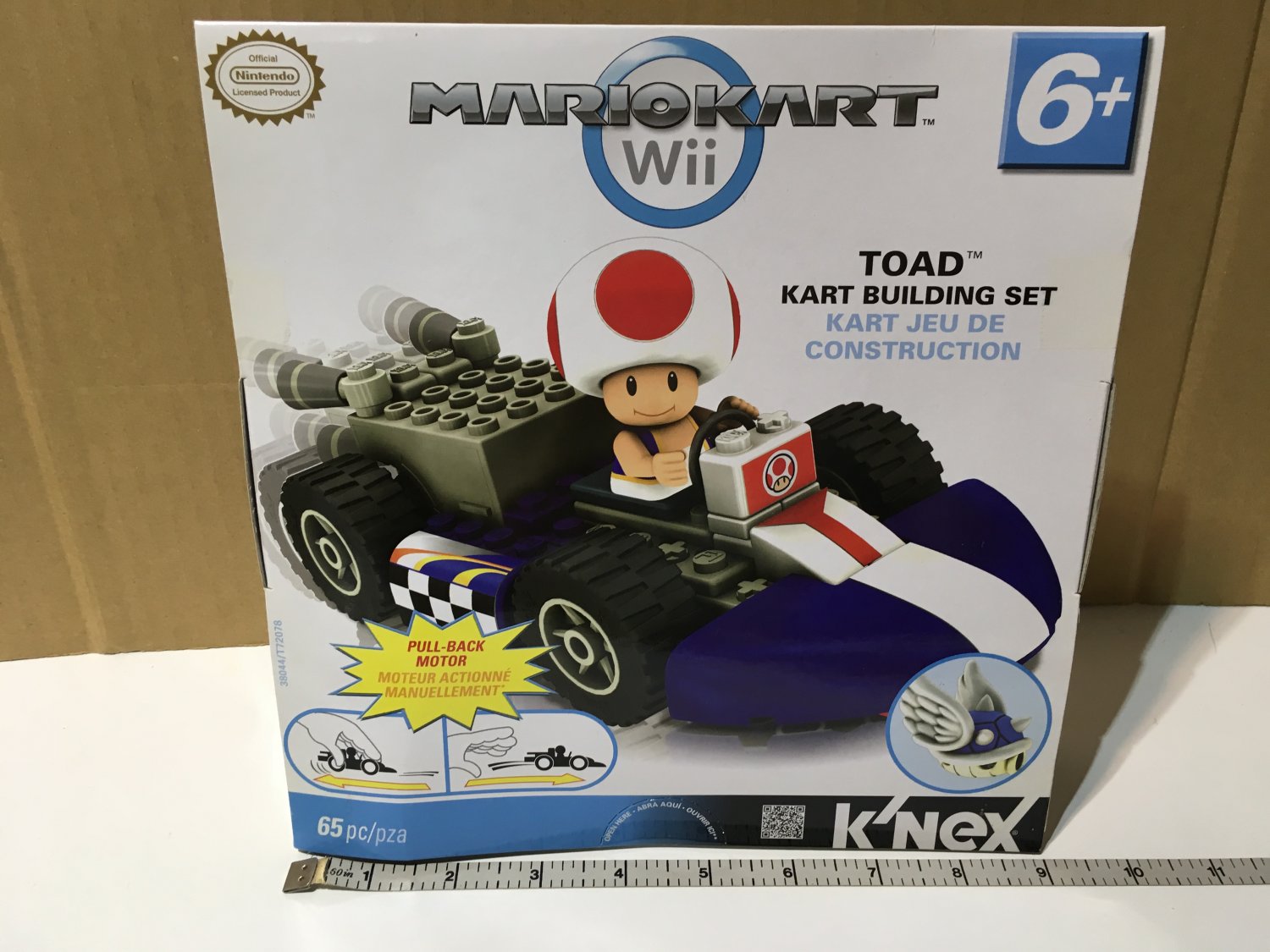 Mario Kart Wii K’nex Pull Back Racer Toad Winged Spiny Blue Shell ...