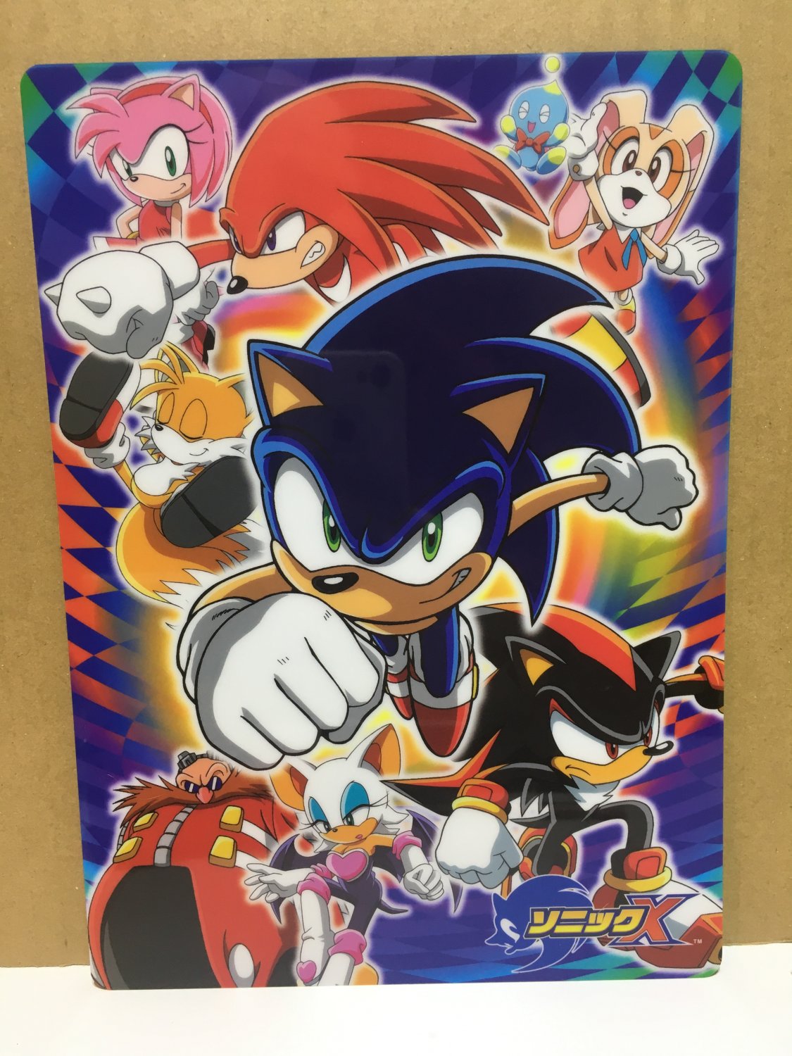 Sonic X Japanese Shitajiki Underlay Writing Board Sonic the Hedgehog ...