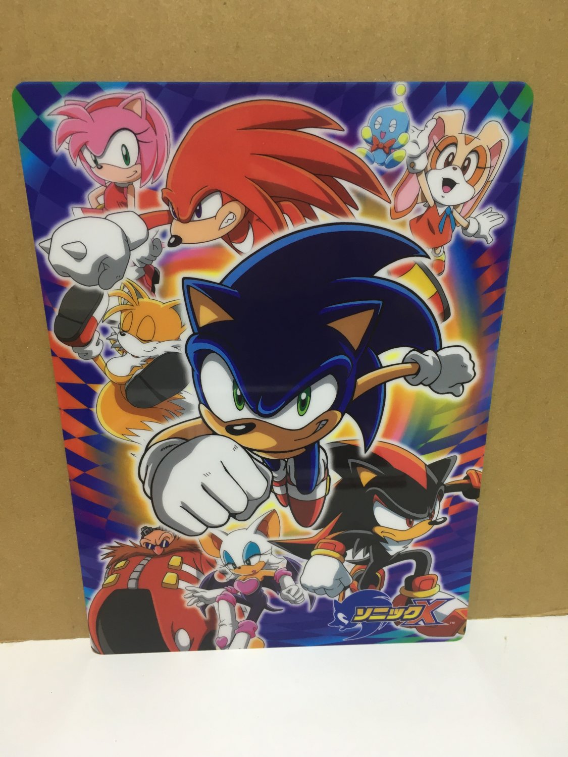 Sonic X Japanese Shitajiki Underlay Writing Board Sonic the Hedgehog ...