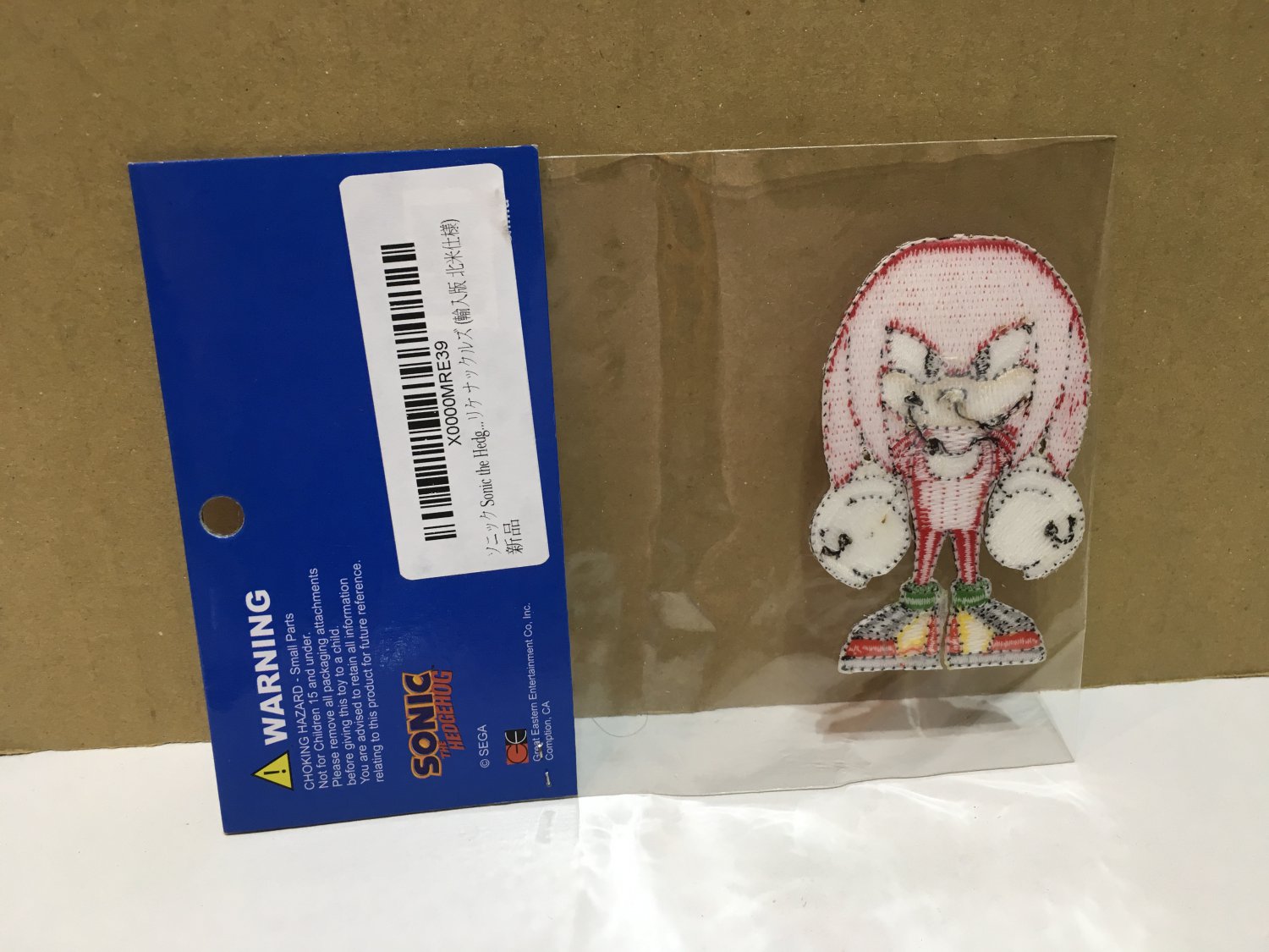 Sonic the Hedgehog Knuckles Patch for Jacket Coat clothing collectible ...
