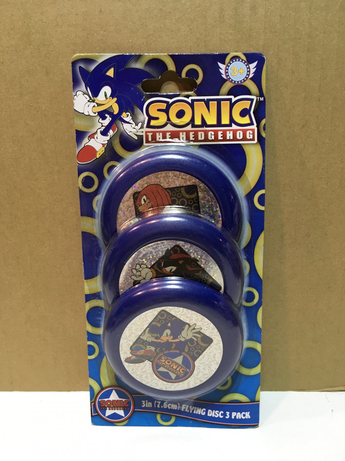 Sonic the Hedgehog Flying Disc 3 Pack collectible Toy Network frisbee Sega