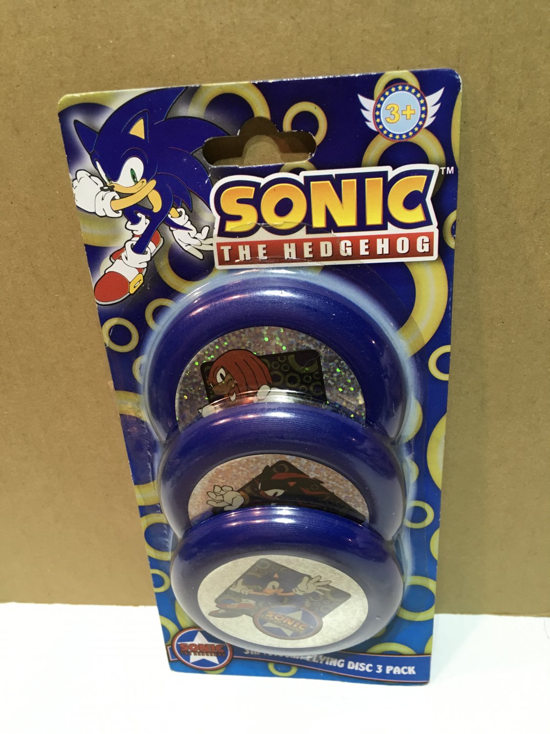 Sonic the Hedgehog Flying Disc 3 Pack collectible Toy Network frisbee Sega