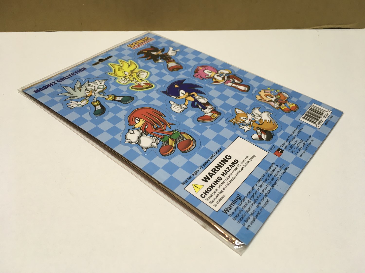 Sonic the Hedgehog Magnet Set collectible Sega Super Sonic Amy Tails ...