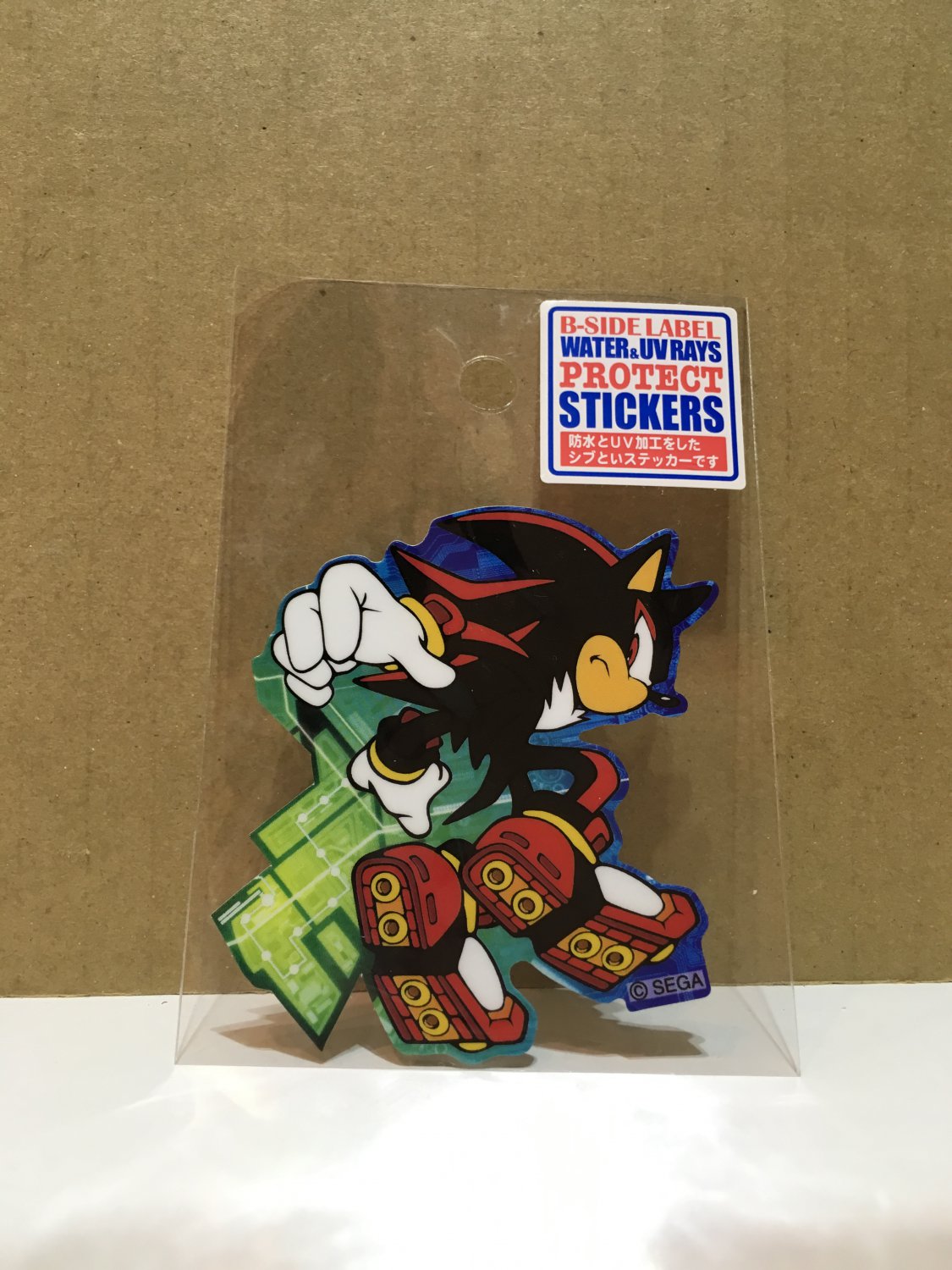 Sonic the Hedgehog Shadow Sticker B Side Label Decal Sega Collectible B ...