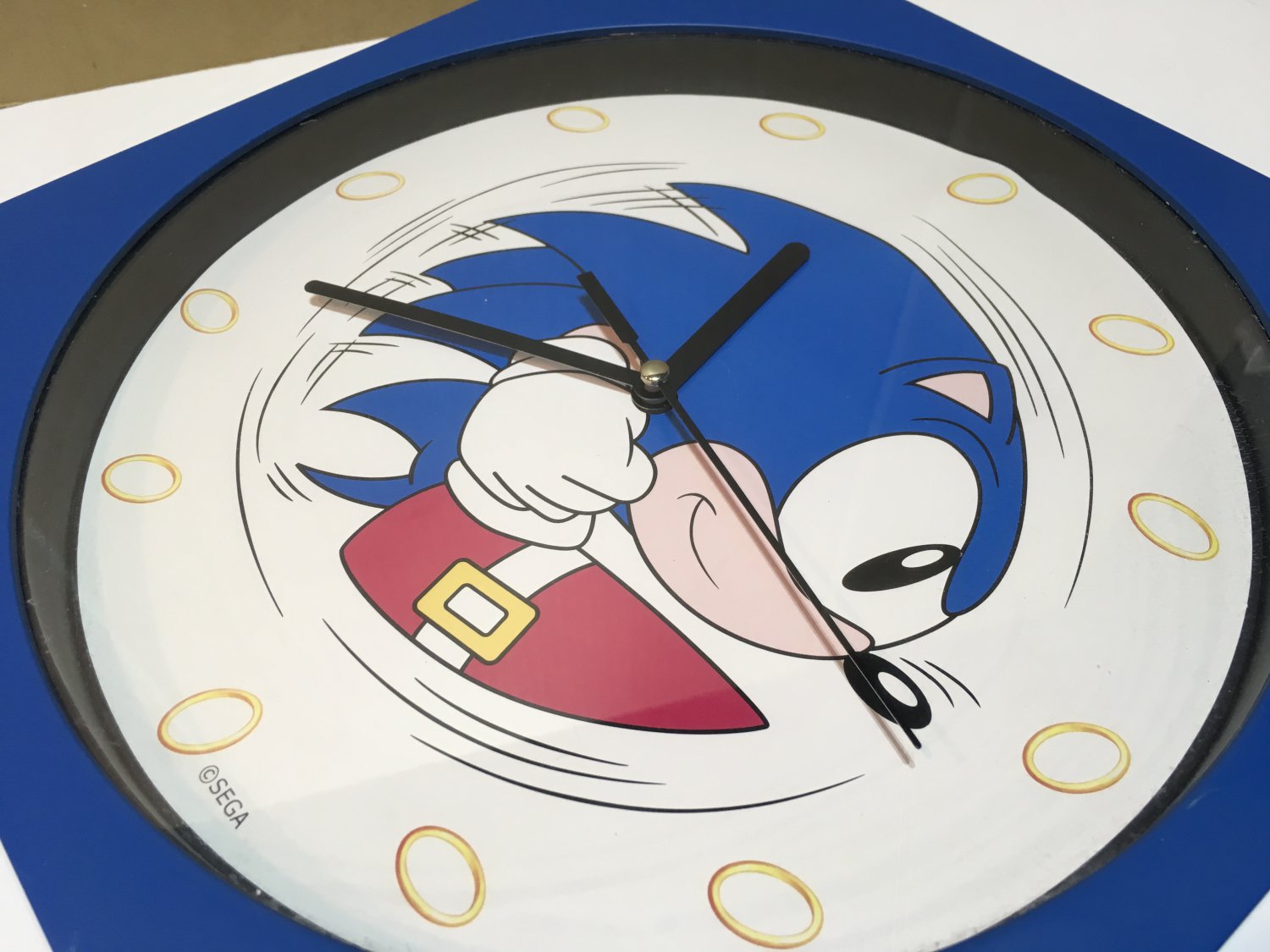 Sonic the Hedgehog Wall Clock Sega Collectible