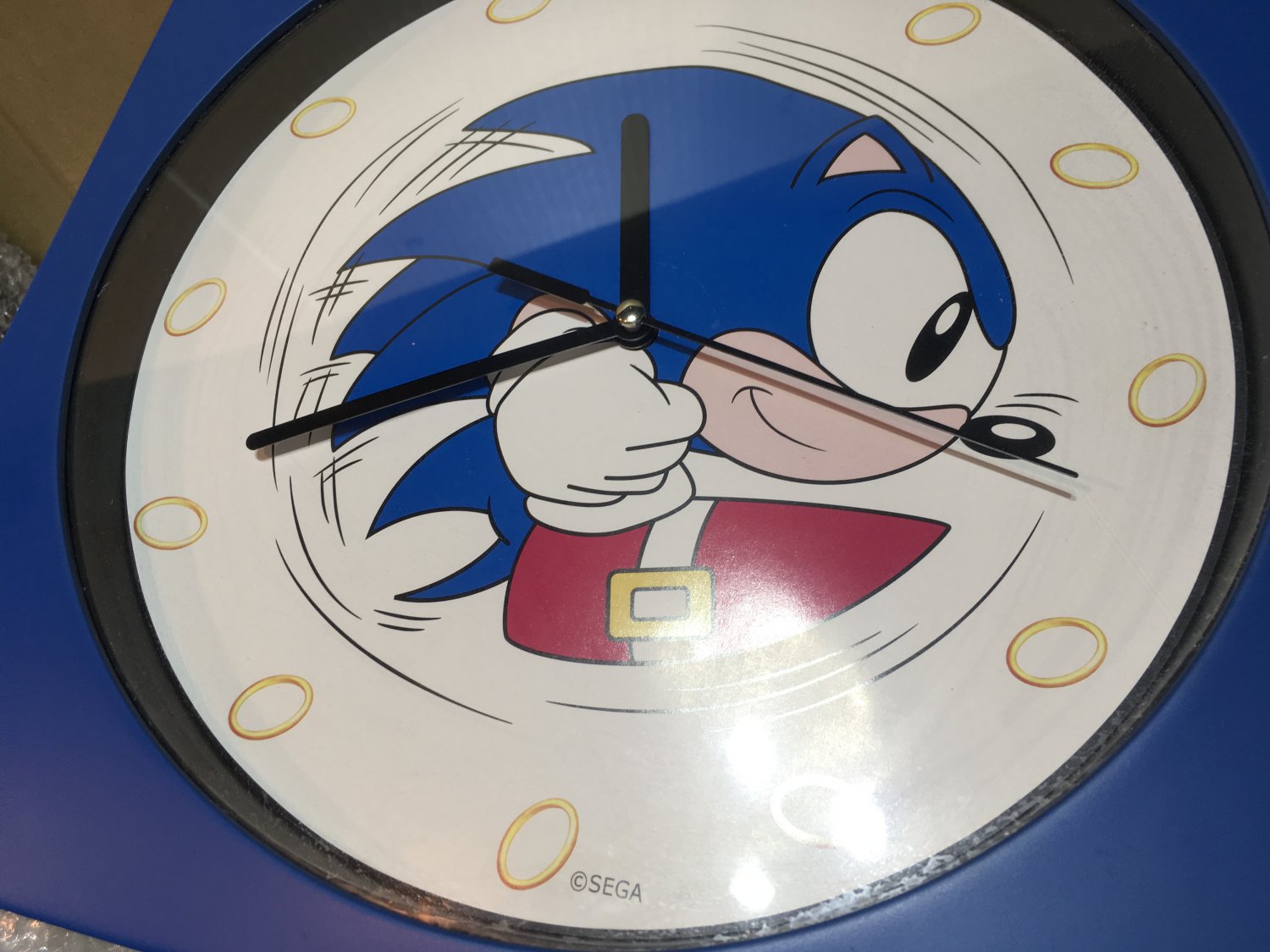Sonic the Hedgehog Wall Clock Sega Collectible