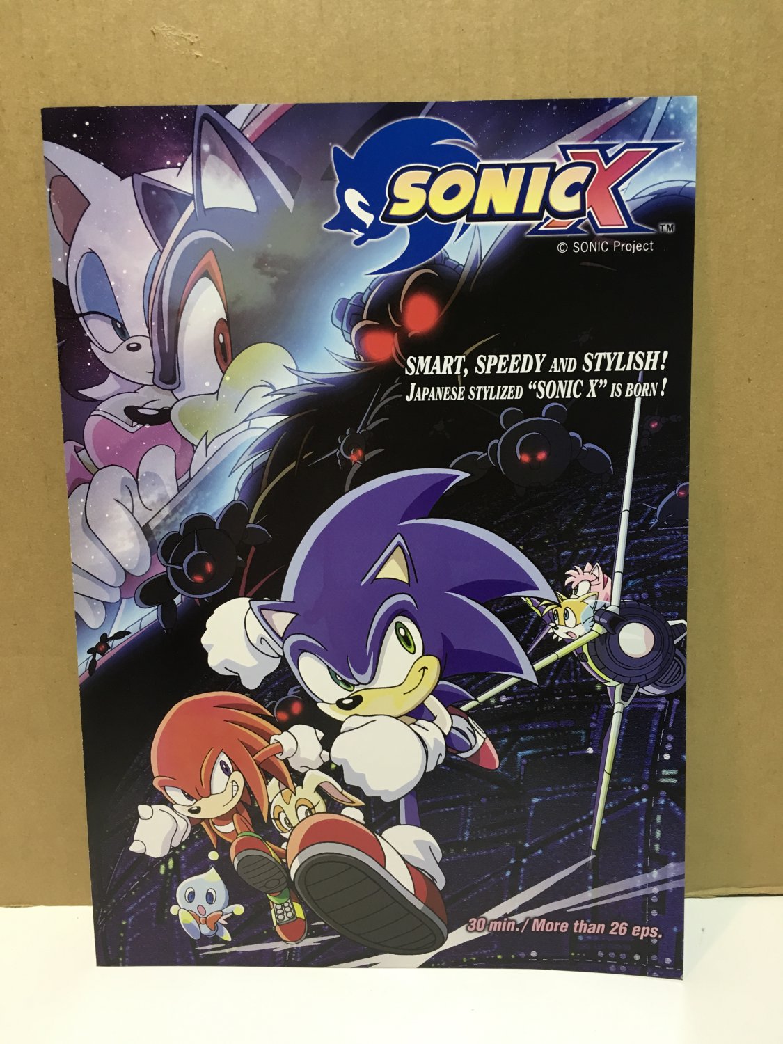 Sonic X Promotional Flyer Advertisement Licensing Pamphlet Promo Sonic ...