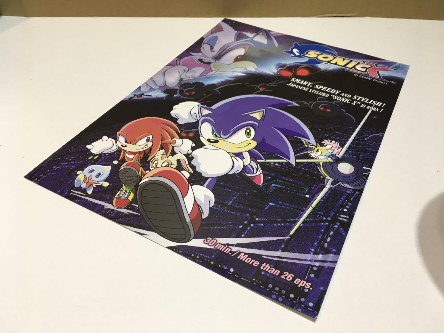Sonic X Promotional Flyer Advertisement Licensing Pamphlet Promo Sonic ...