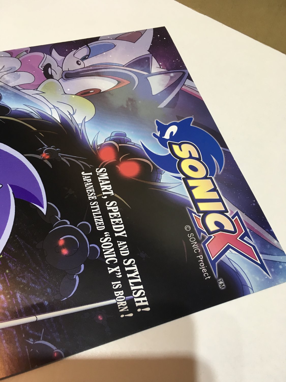 Sonic X Promotional Flyer Advertisement Licensing Pamphlet Promo Sonic ...