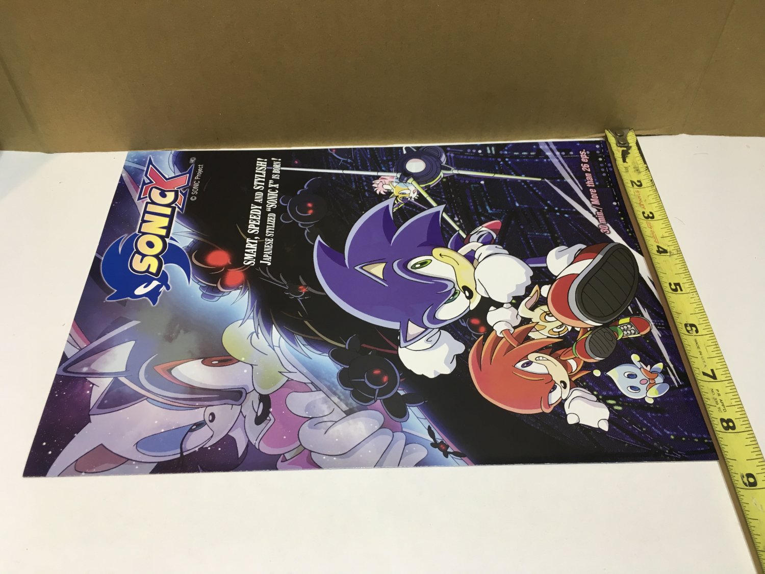 Sonic X Promotional Flyer Advertisement Licensing Pamphlet Promo Sonic ...