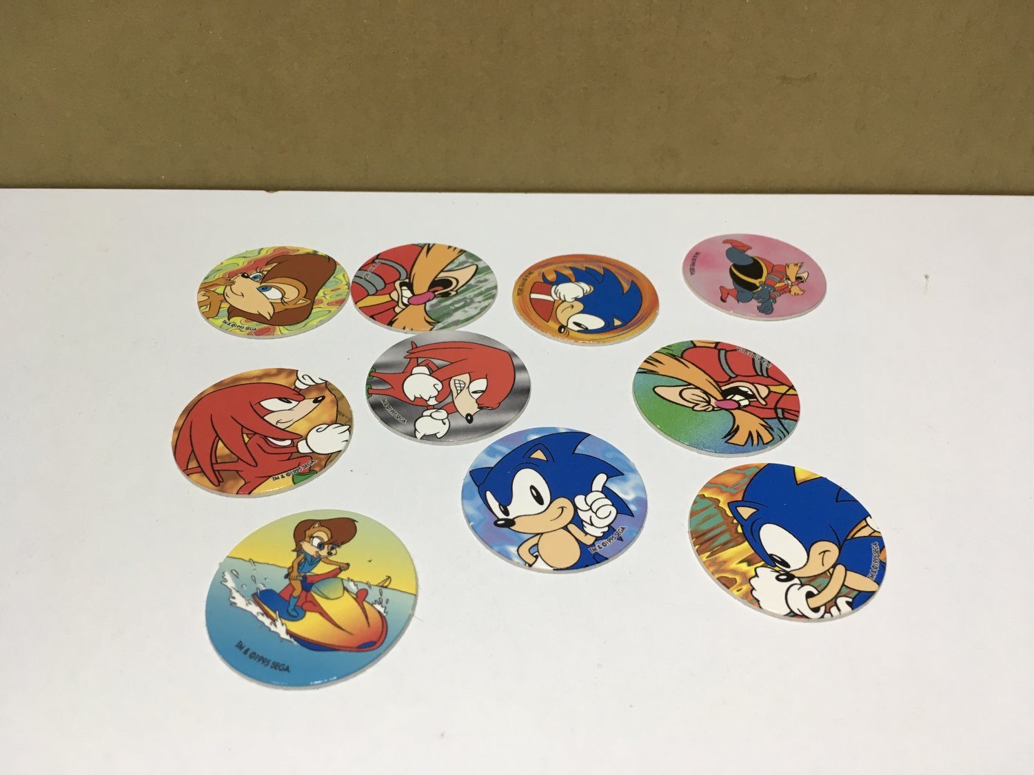 Sonic the Hedgehog Pogs Milkcaps 1995 Princess Sally vintage rare Sega ...