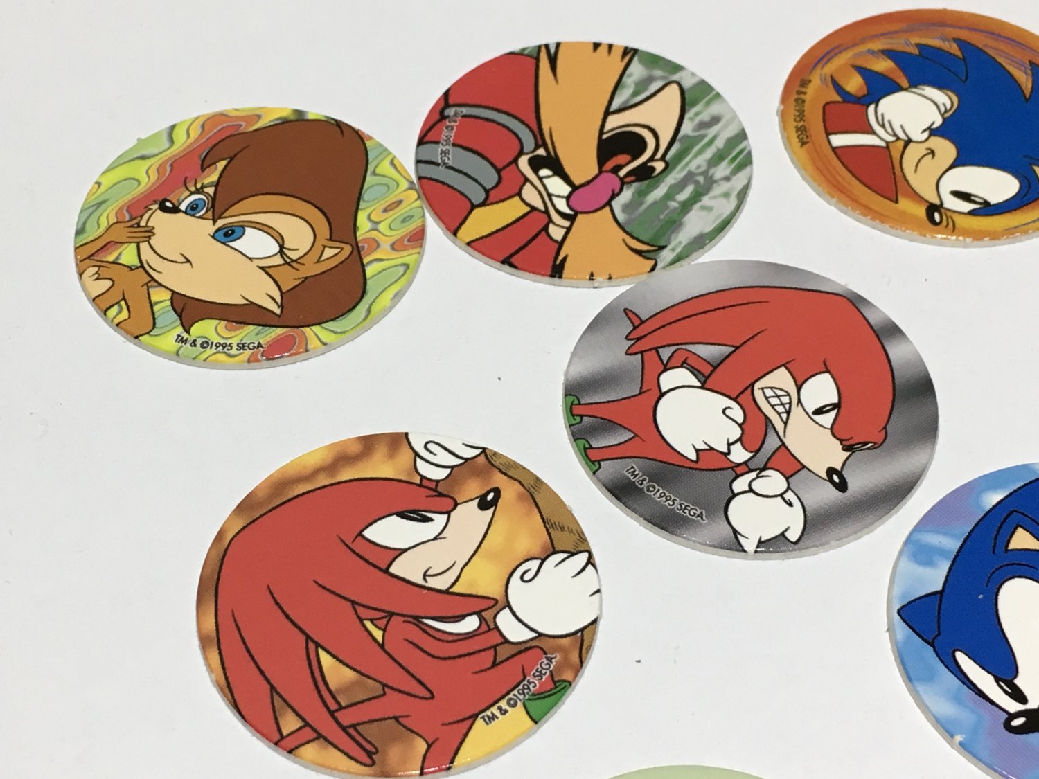Sonic the Hedgehog Pogs Milkcaps 1995 Princess Sally vintage rare Sega ...
