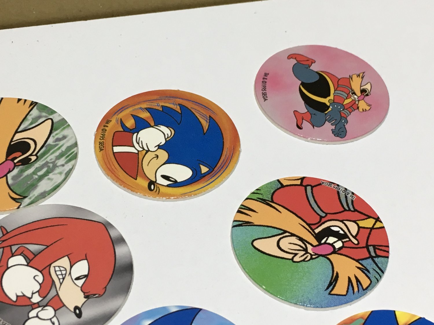 Sonic the Hedgehog Pogs Milkcaps 1995 Princess Sally vintage rare Sega ...