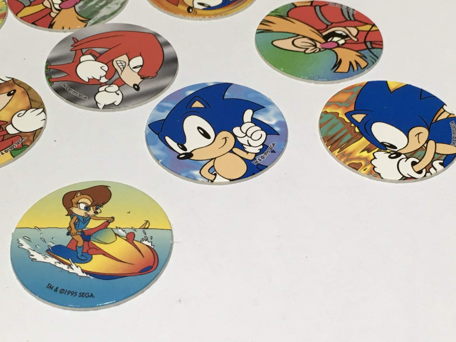 Sonic the Hedgehog Pogs Milkcaps 1995 Princess Sally vintage rare Sega ...