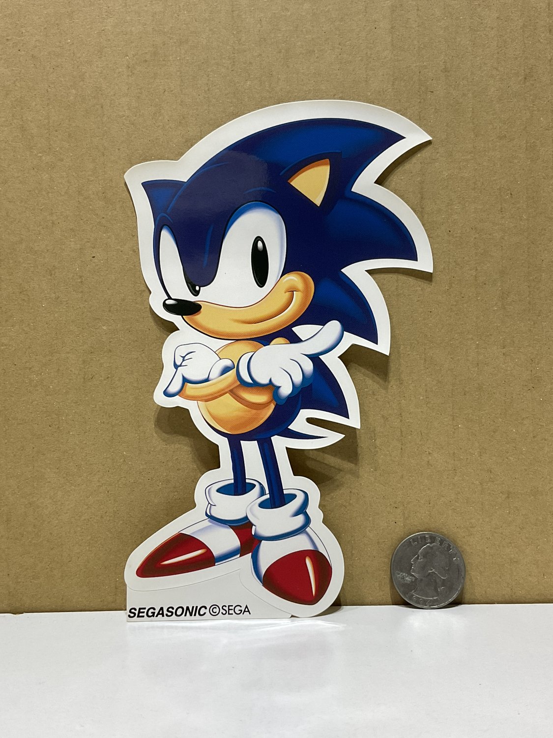 Large Official Segasonic Sonic the Hedgehog Sticker Decal Sega ...