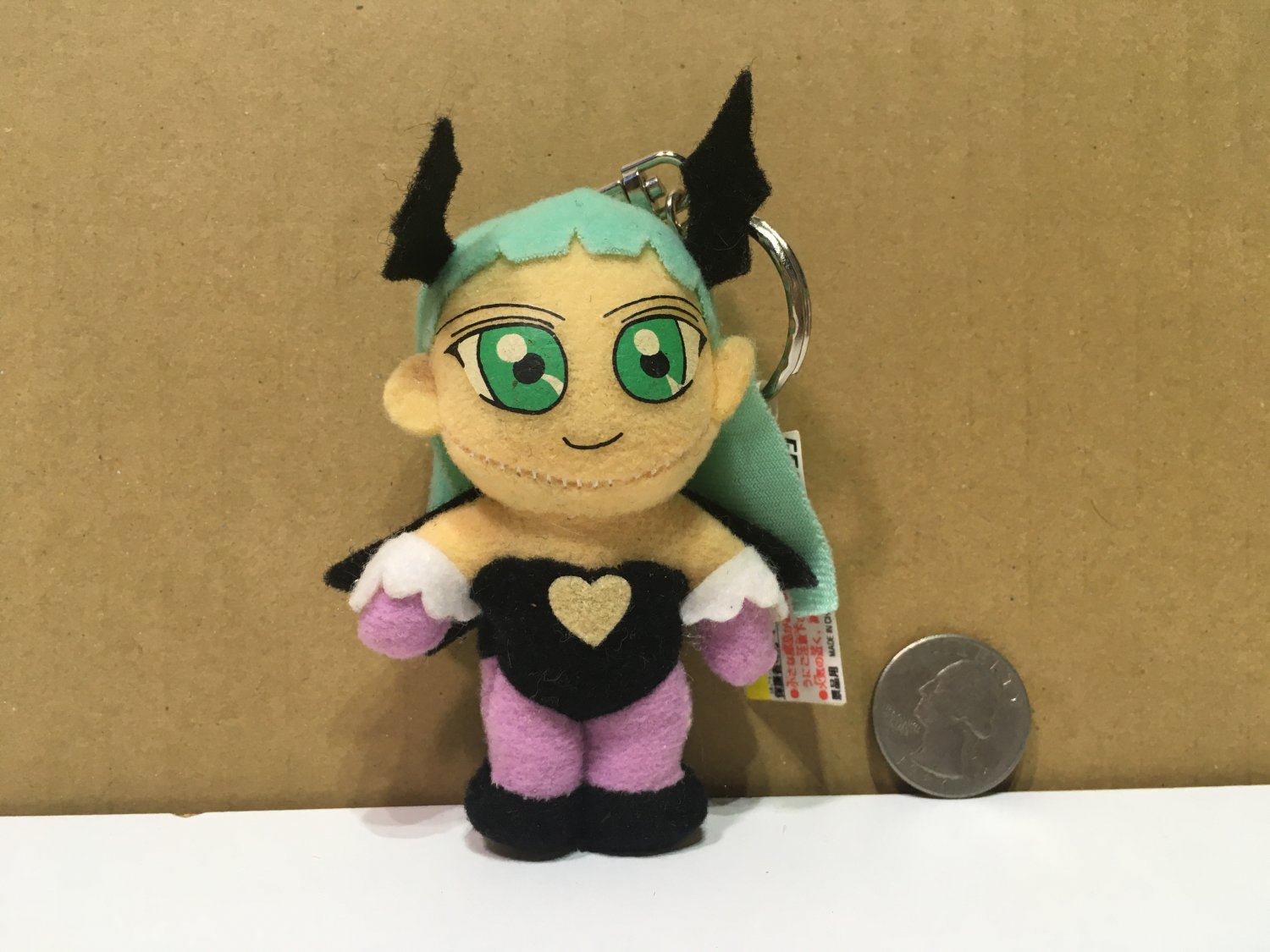 Morrigan Plush Keychain Darkstalkers Vampire Hunter Capcom vintage