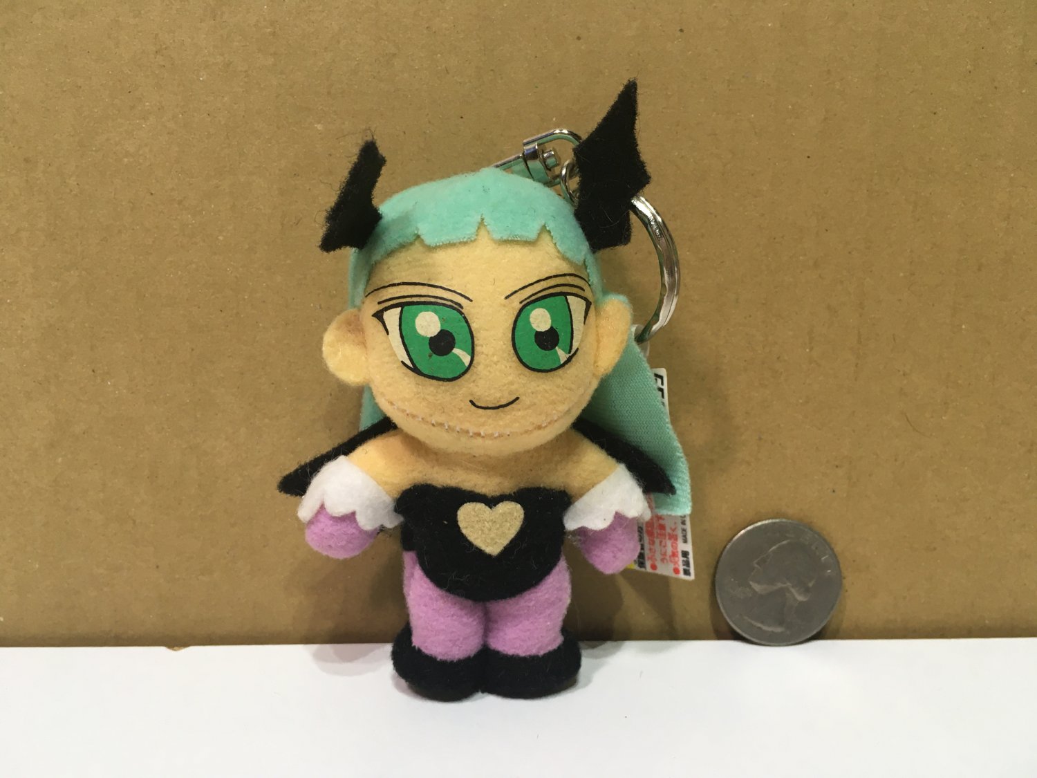 Morrigan Plush Keychain Darkstalkers Vampire Hunter Capcom vintage