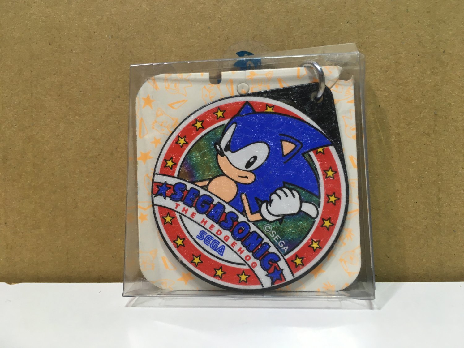 Segasonic Metal Foil Keychain Sonic the Hedgehog vintage Sega 1990s ...