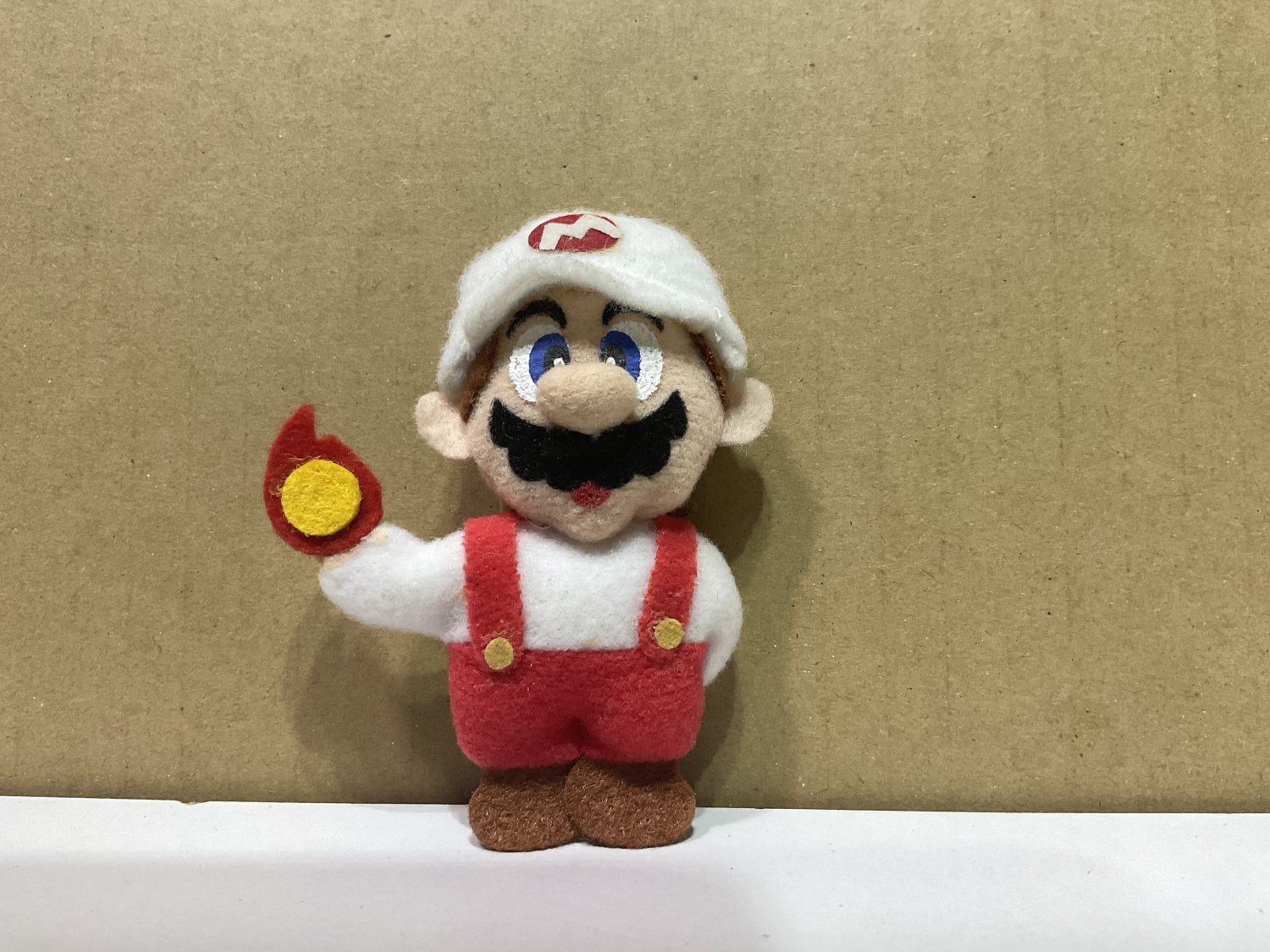 Super Mario World Fire Mario Plush Bandai 1993 vintage Toy Figure ...