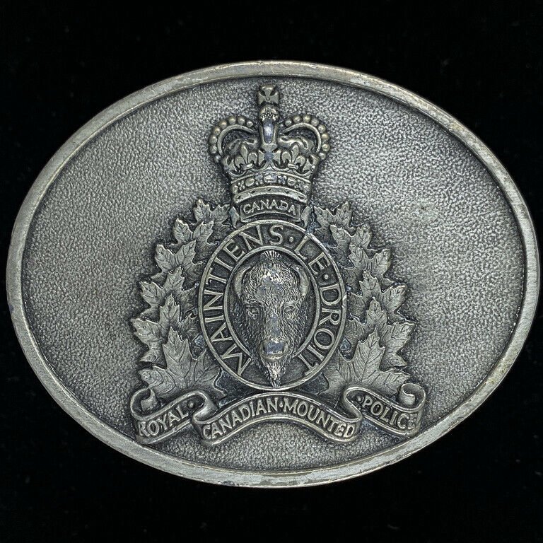 RCMP Royal Canadian Mounted Police Canada Law Enforcement 70s Vtg Belt ...