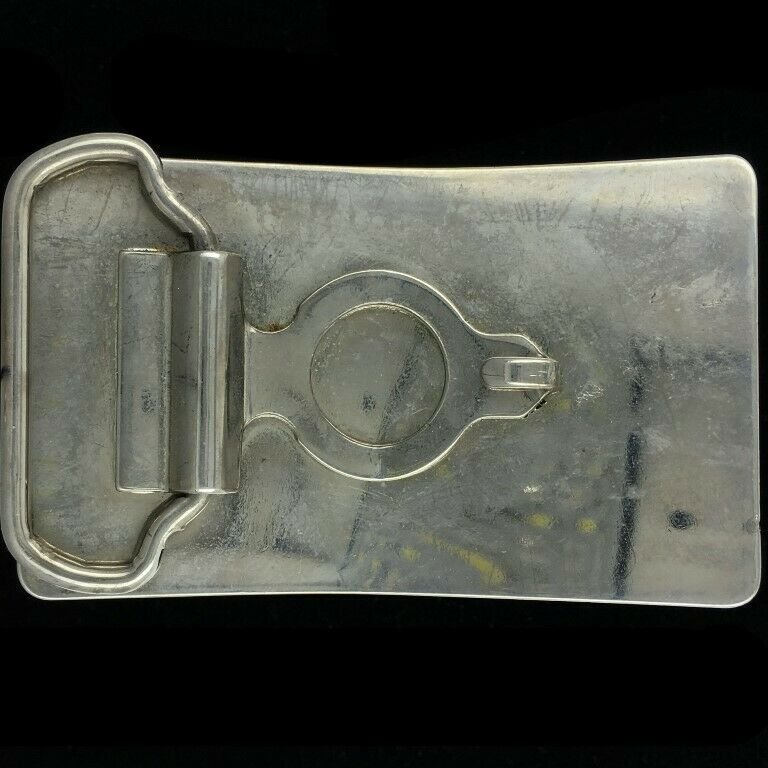 Vtg 80s Amtrak Train Railroad Railway Rr Ry Diesel Locomotive Belt Buckle