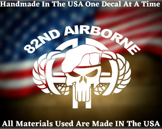 82nd Airborne #3 Vinyl Car Window Decal Bumper Sticker