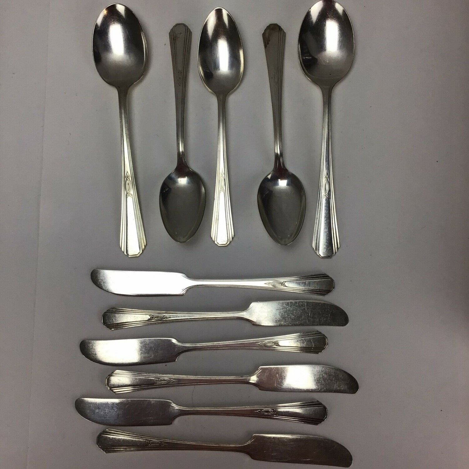 1920's Wm. Rogers Insico Pattern Silver Plate 42 PC. Set With Chest