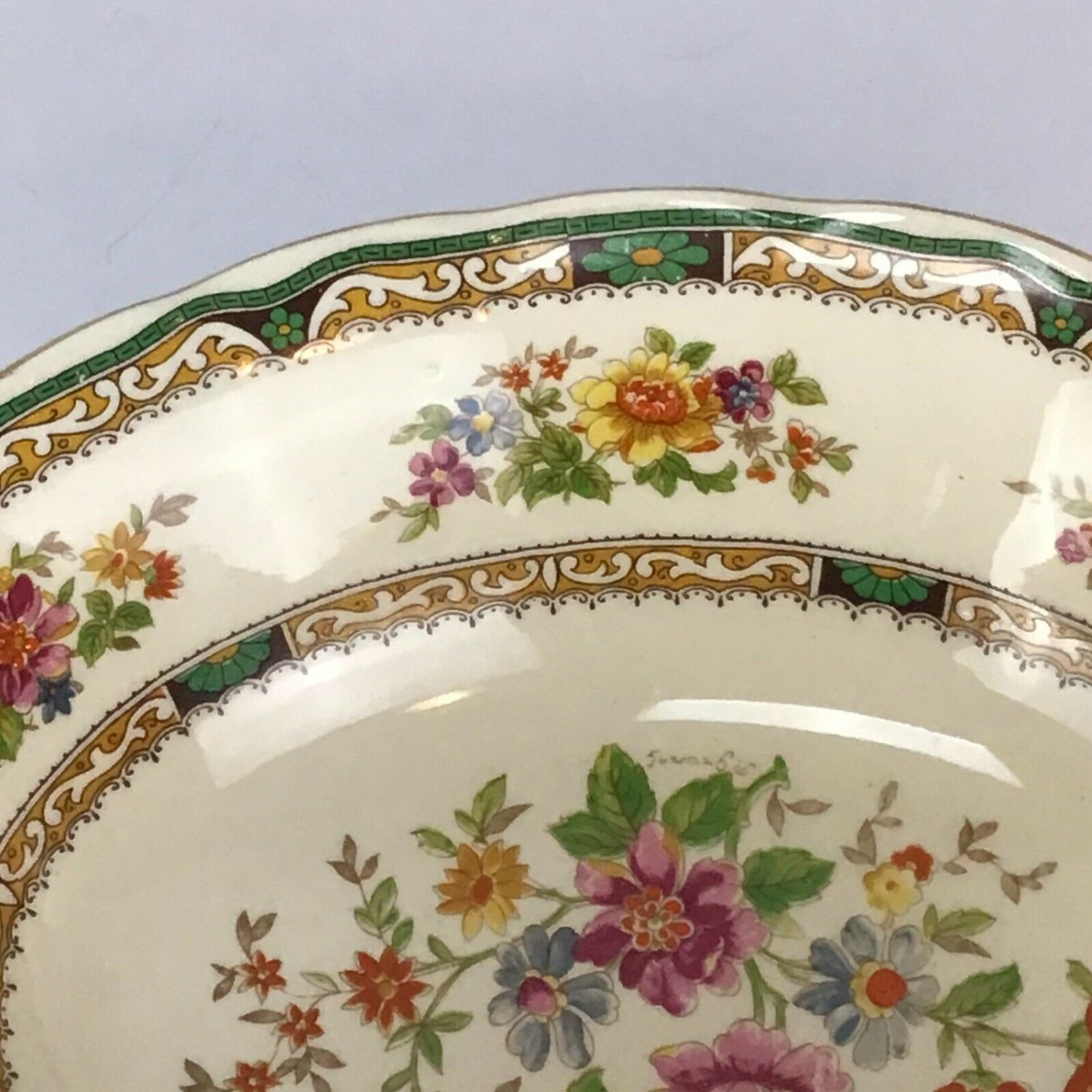 1930's Grindley Chelsea Bouquet Pattern-Set of 2 Oval Serving Bowls ...