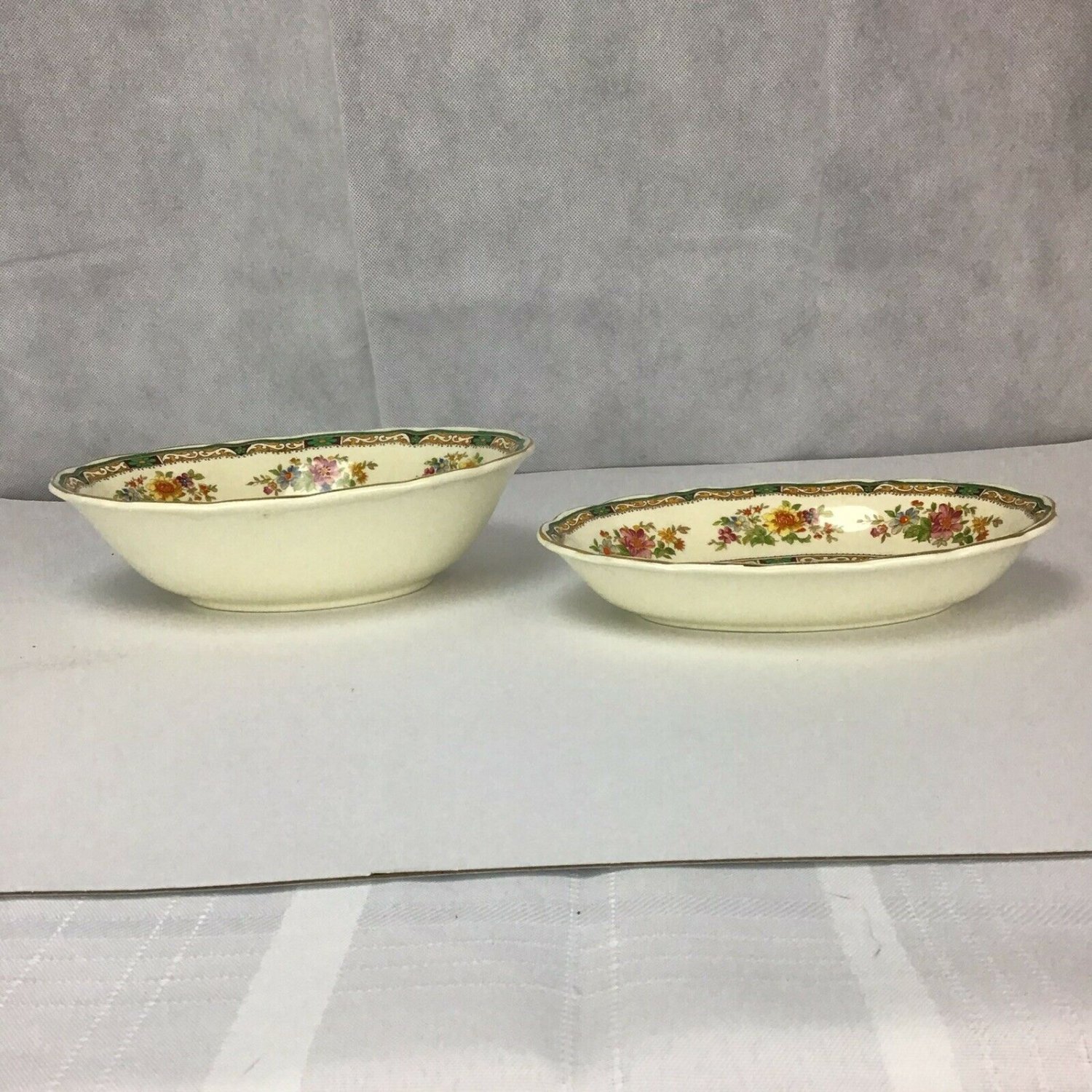 1930's Grindley Chelsea Bouquet Pattern-Set of 2 Oval Serving Bowls ...