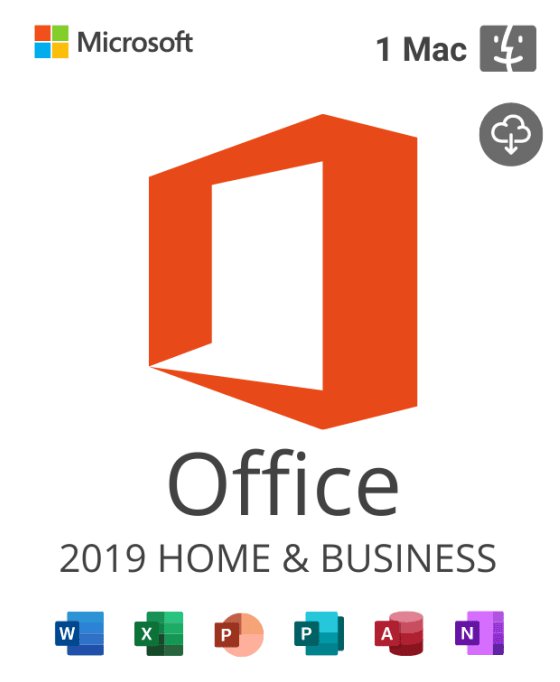 Office 2019 Home and Business Lifetime License MAC