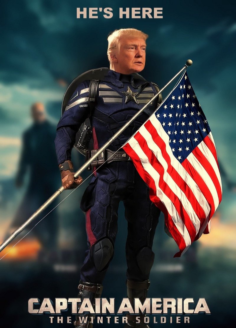 Trump Captain America 2020 Flag 3x5Ft Make America Great Again
