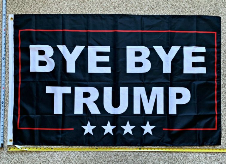 Joe Biden Flag Biden Harris Equality Bye Trump USA Sign Poster 3x5Ft