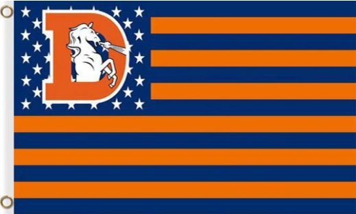 Denver Broncos Logo Flag 3X5 Ft Polyester Banner USA 90x150cm