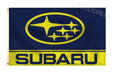 Subaru WRX Racing Blue Flag 3X5 Ft Polyester Banner USA 90x150cm