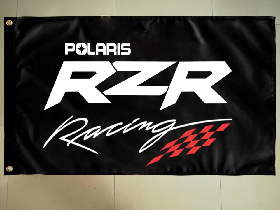 Polaris RZR Racing Flag 3X5 Ft Polyester Banner USA 90x150cm