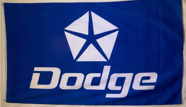 Dodge Flag with Pentastar Logo 3X5 Ft Polyester Banner USA 90x150cm