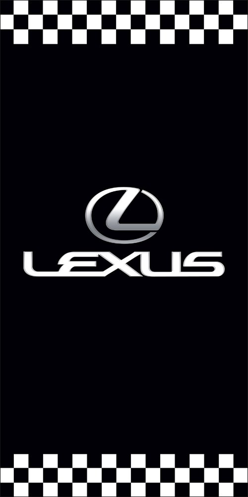 Lexus Motors Logo Flag Vertical 3X5 Ft Polyester Banner USA 90x150cm