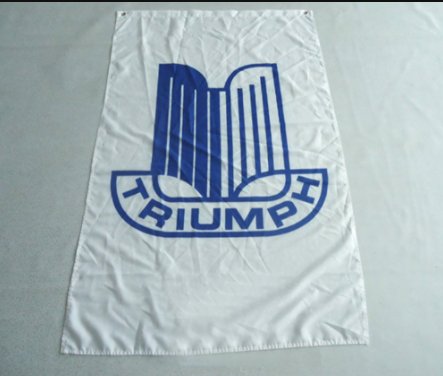 Triumph Motorcycle Flag Vertical 3X5 Ft Polyester Banner USA 90x150cm