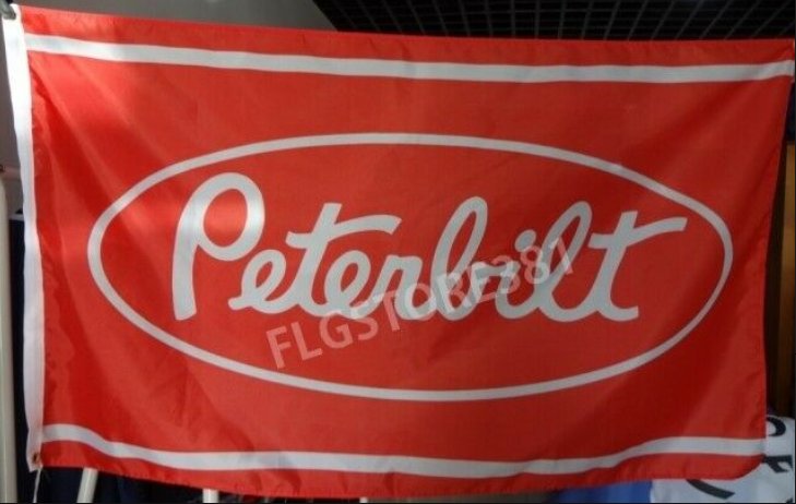 Peterbilt Truck Red Flag 3X5 Ft Polyester Banner USA 90x150cm