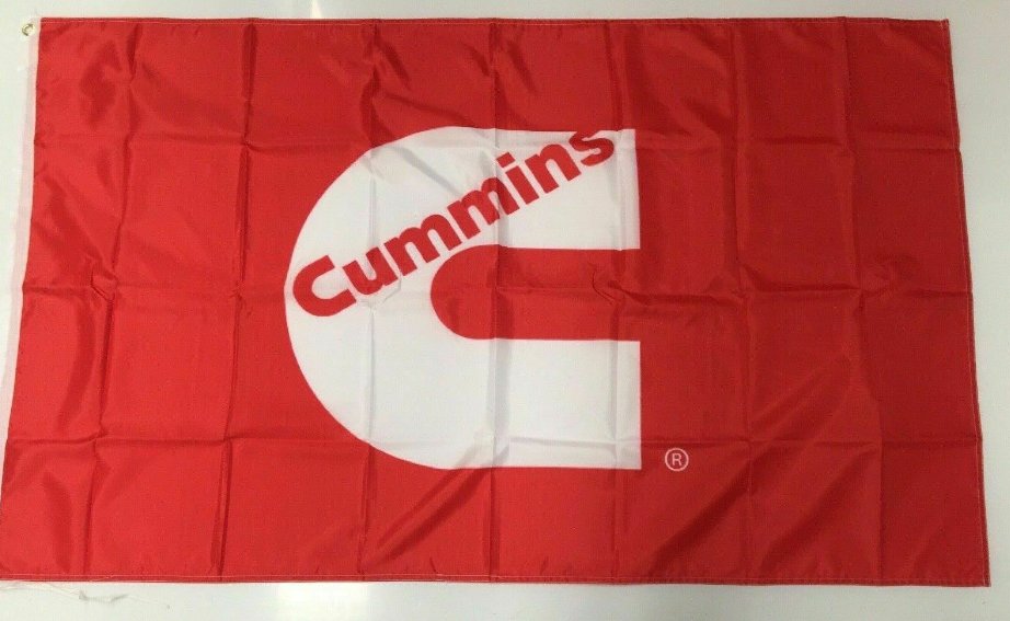 Cummins Style 2 Banner Flag Turbo Diesel Engine Car Truck Mechanic Man ...
