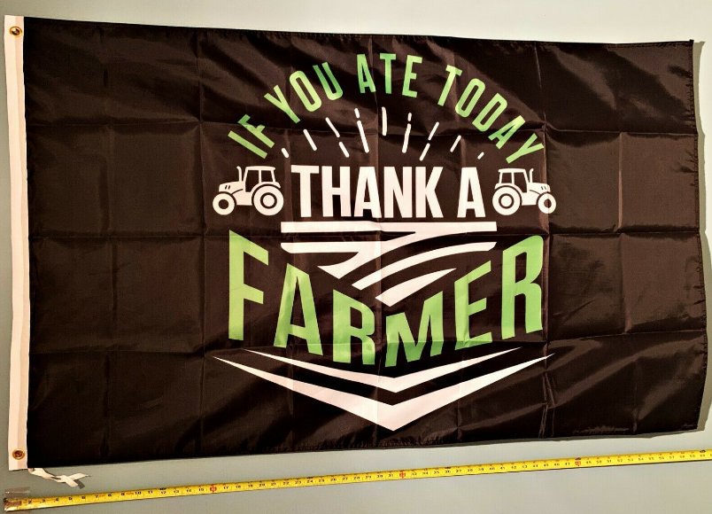 Farmers Lives Matter Flag Block Trump USA Sign Poster 3x5ft