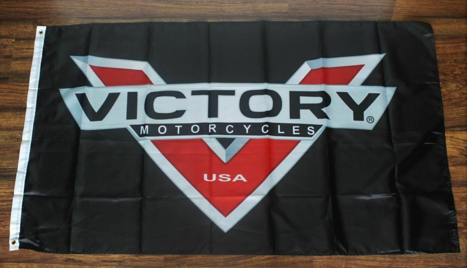 Victory Motorcycles Flag Banner Motorcycle Bike Moto GP Man Cave V Logo USA