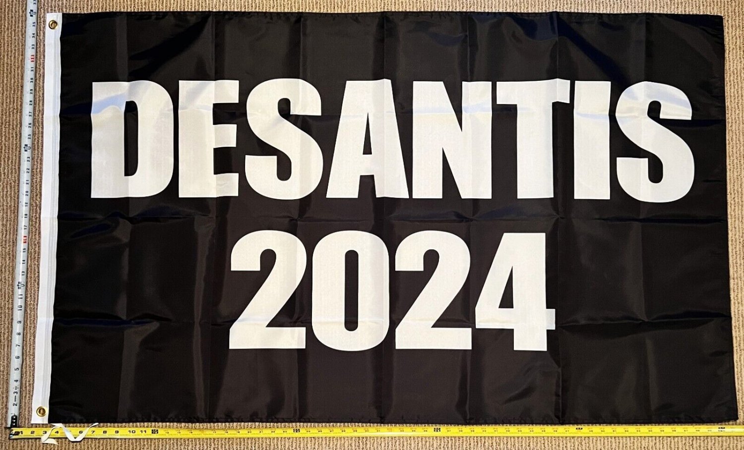 Ron Desantis Flag Desantis 2024 Black America Florida Sign USA 3x5'