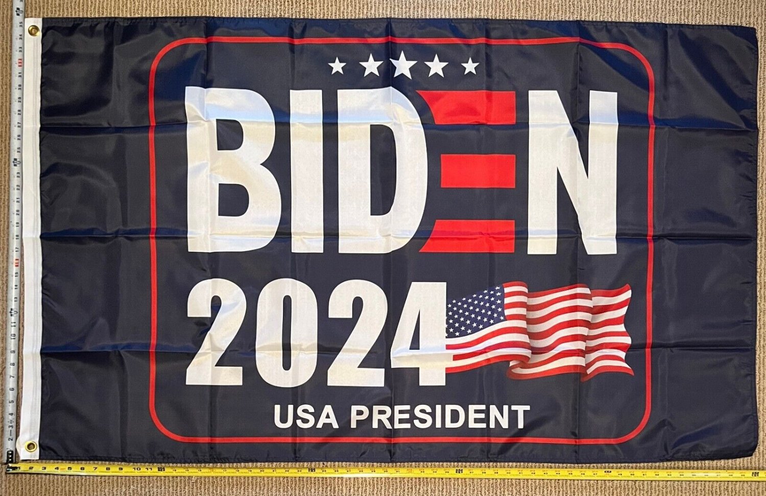 Joe Biden Flag 2024 Blue Biden Harris Equality USA Sign Poster 3x5'
