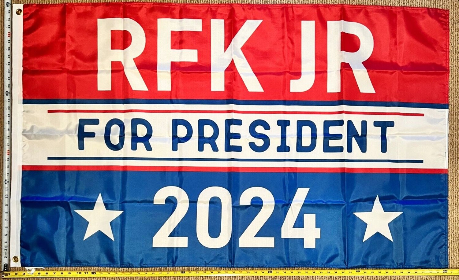 Robert Kennedy Flag RFK JR 2024 Blo Democrat America USA Sign 3x5'
