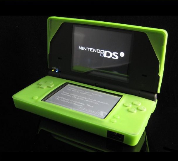 LIME GREEN Silicone Soft Skin Cover for Nintendo DSi (DS i) Handheld System