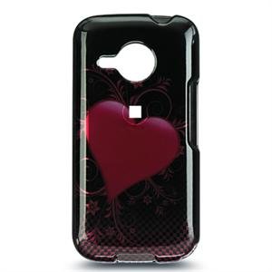 Hard Plastic Design Hard Case for HTC Droid Eris (Verizon) - Black/Red ...