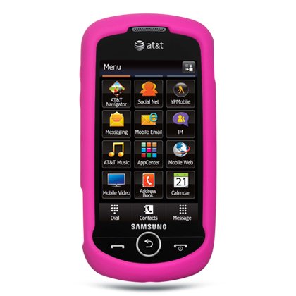 Samsung Samsung Solstice 2 Pink Silicone + Screen Protector + Car Charger