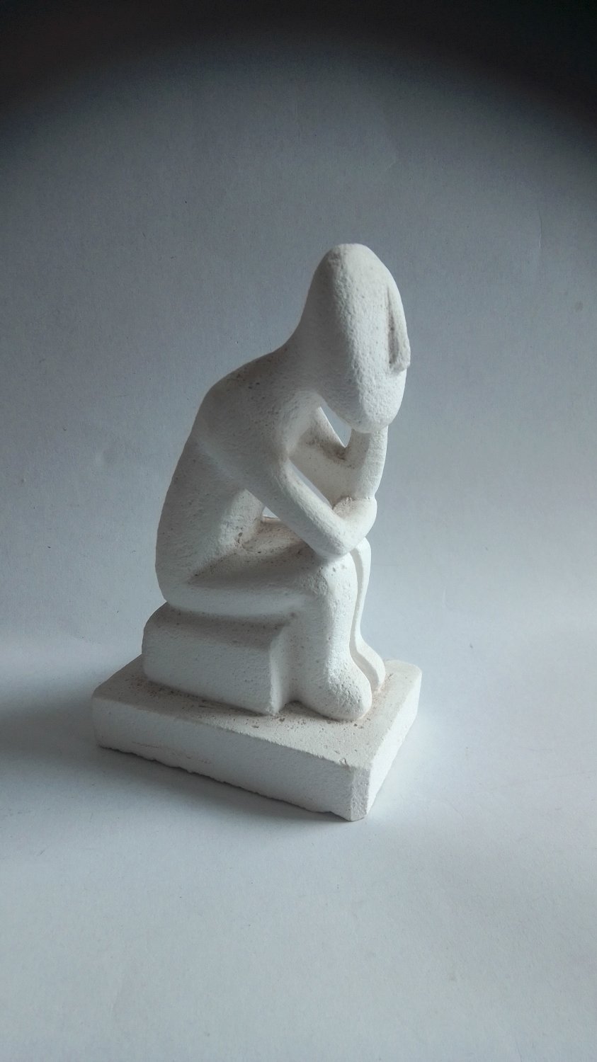 ancient greece cycladic idol thinker statue replica